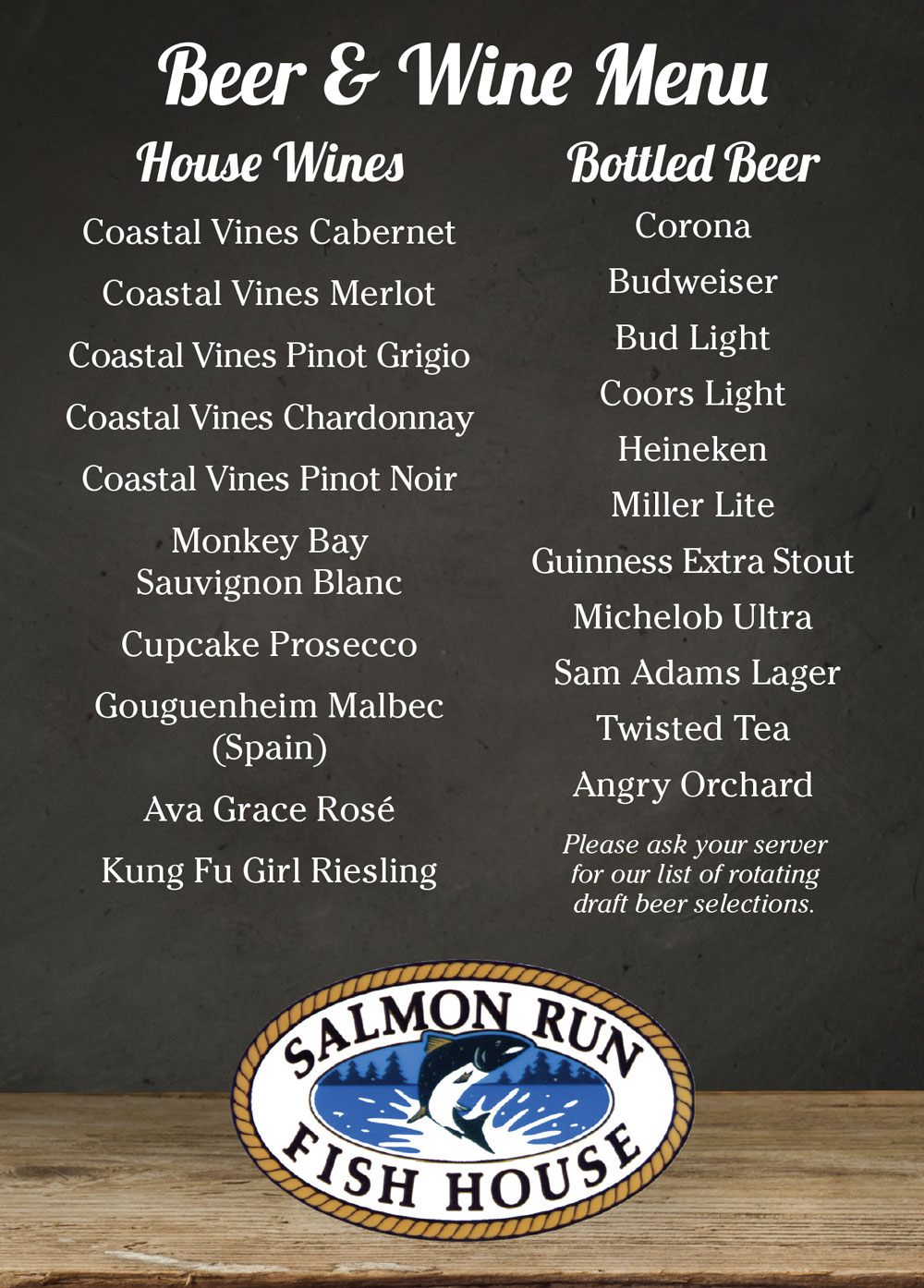 Home - Salmon Run Fish House - Seafood Restaurant